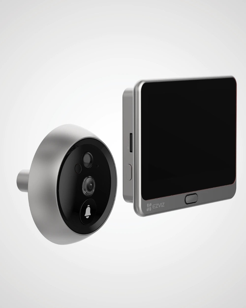EZVIZ DP2 2K Wire-Free Peephole Doorbell Rechargeable Live View & Two ...
